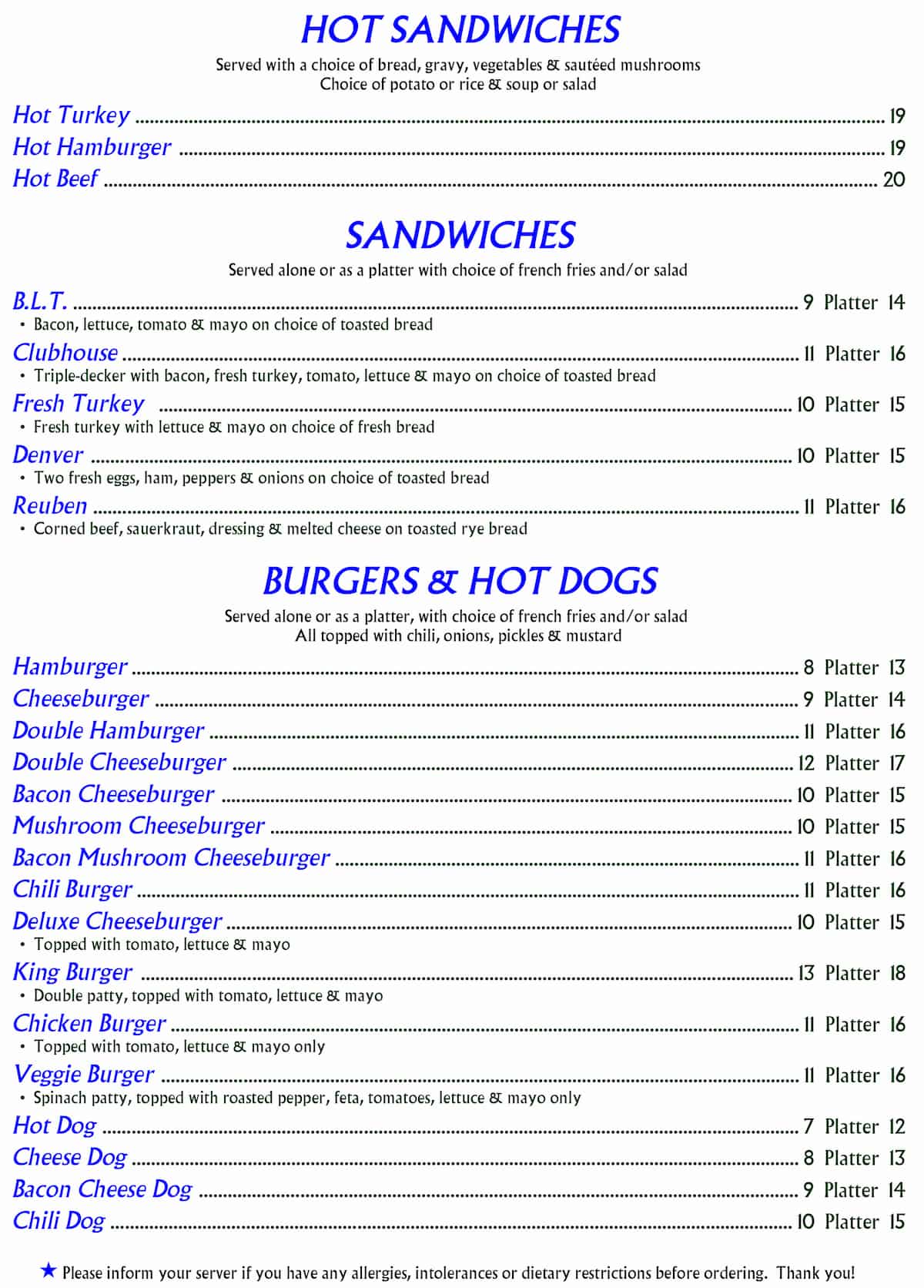 MENU | Taverna Rodos