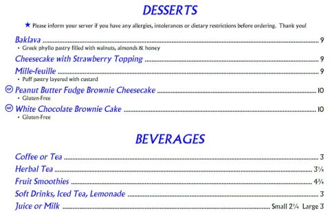 MENU | Taverna Rodos
